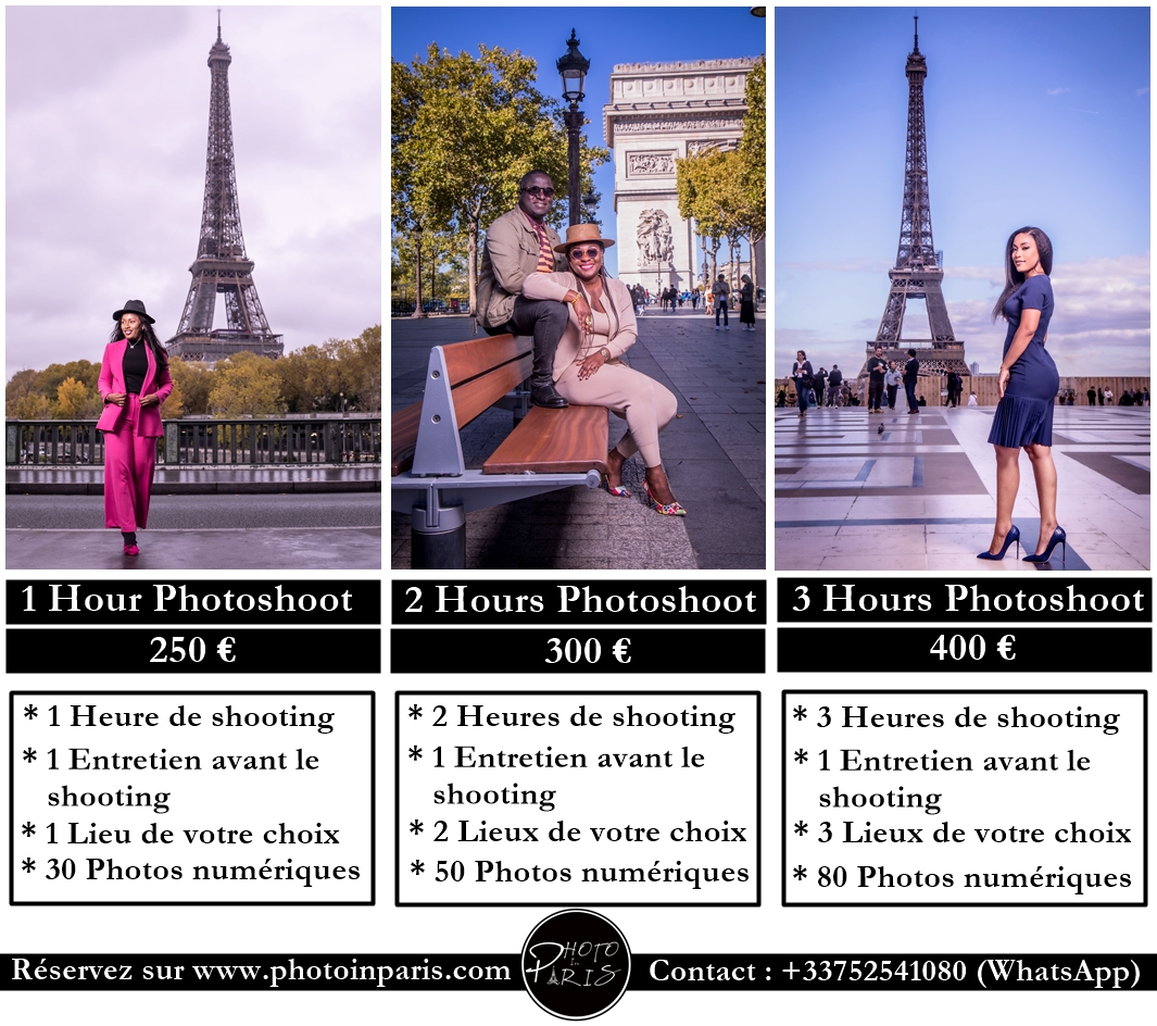 Pricing – Photo In Paris